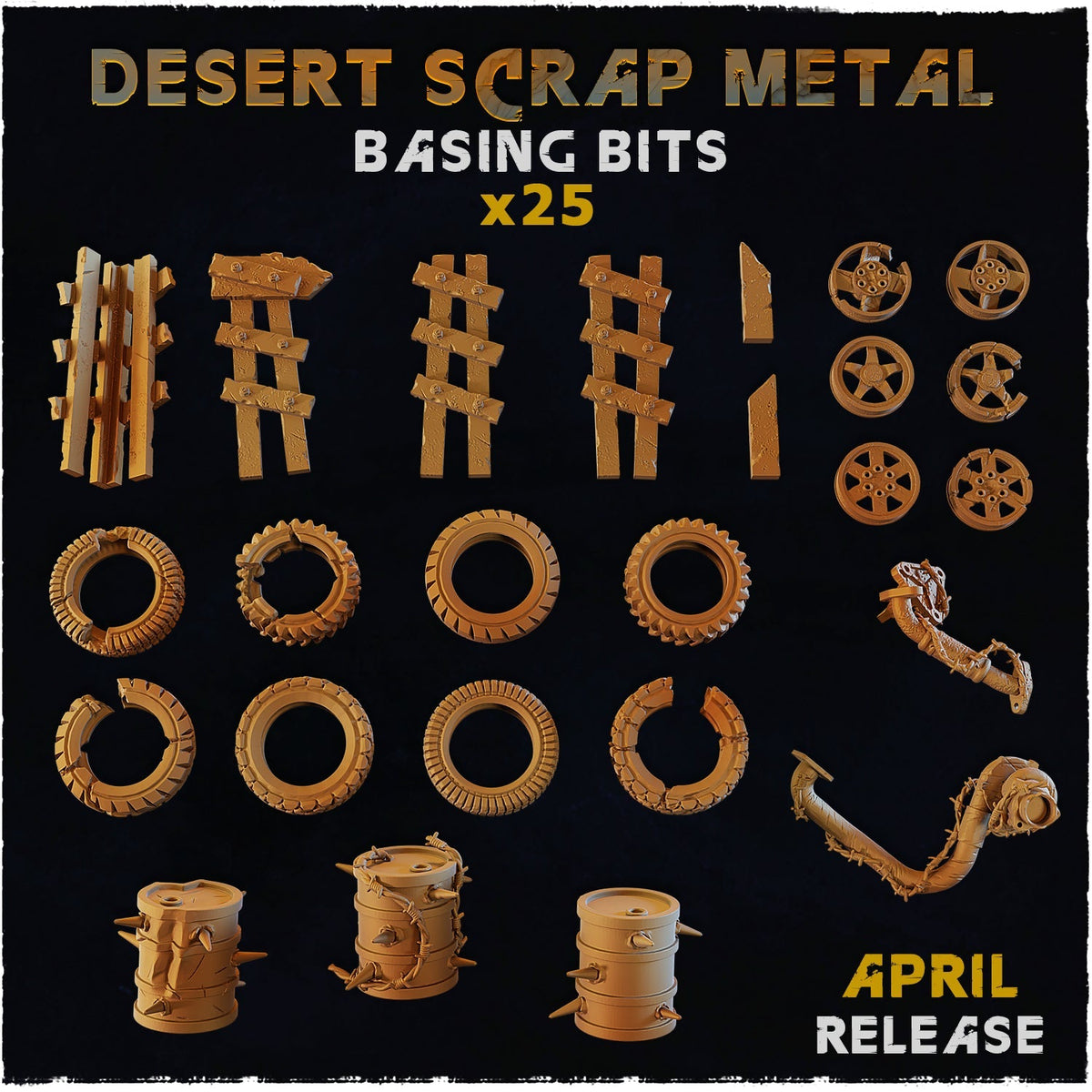 Desert Scrap Metal - Basing Bits – Wargame Portal