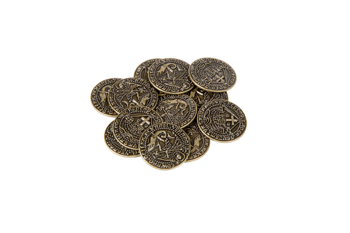 Early English Kings Themed Gaming Coins - Medium 25mm (12-Pack ...