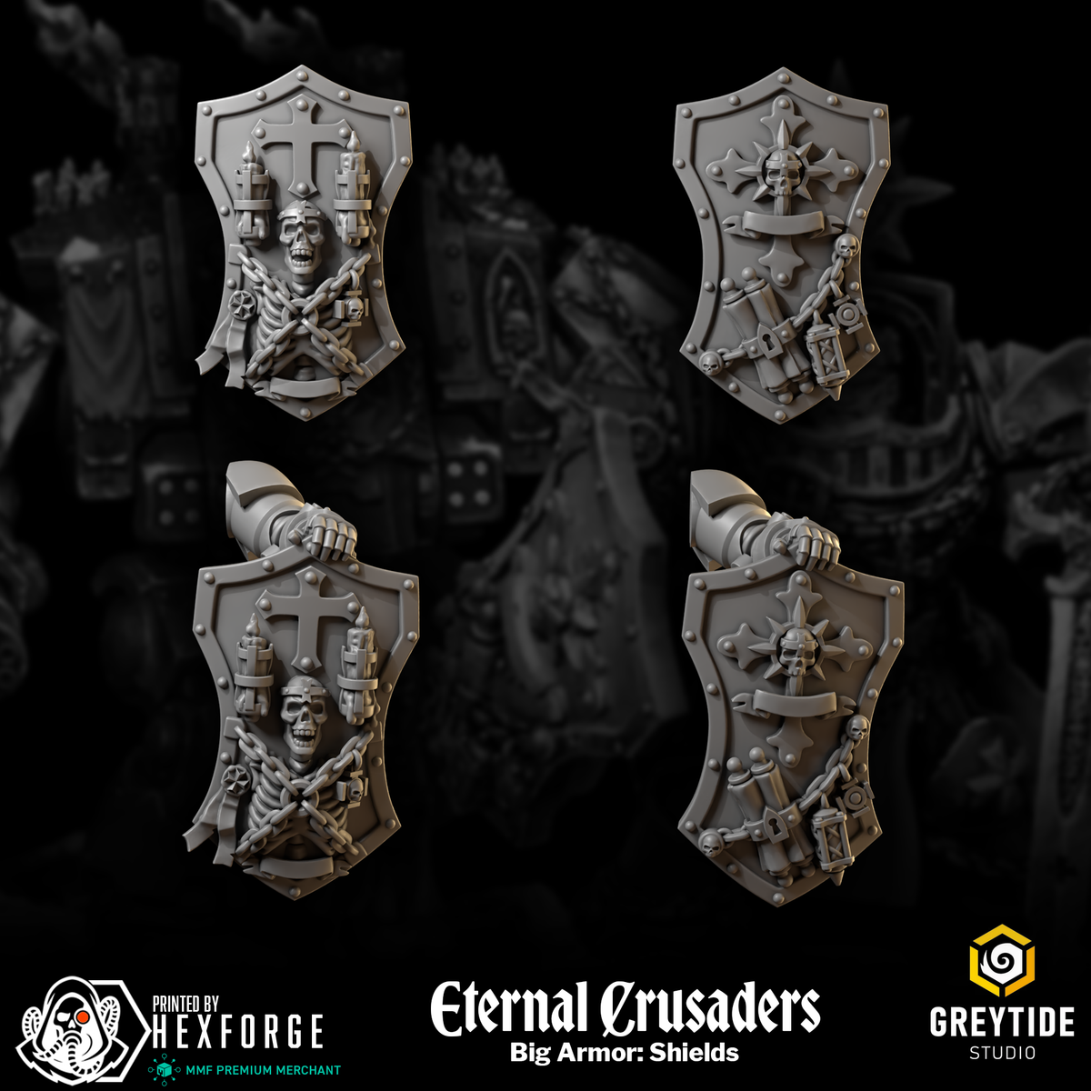 Eternal Crusaders - Big Armor: Shields – Wargame Portal