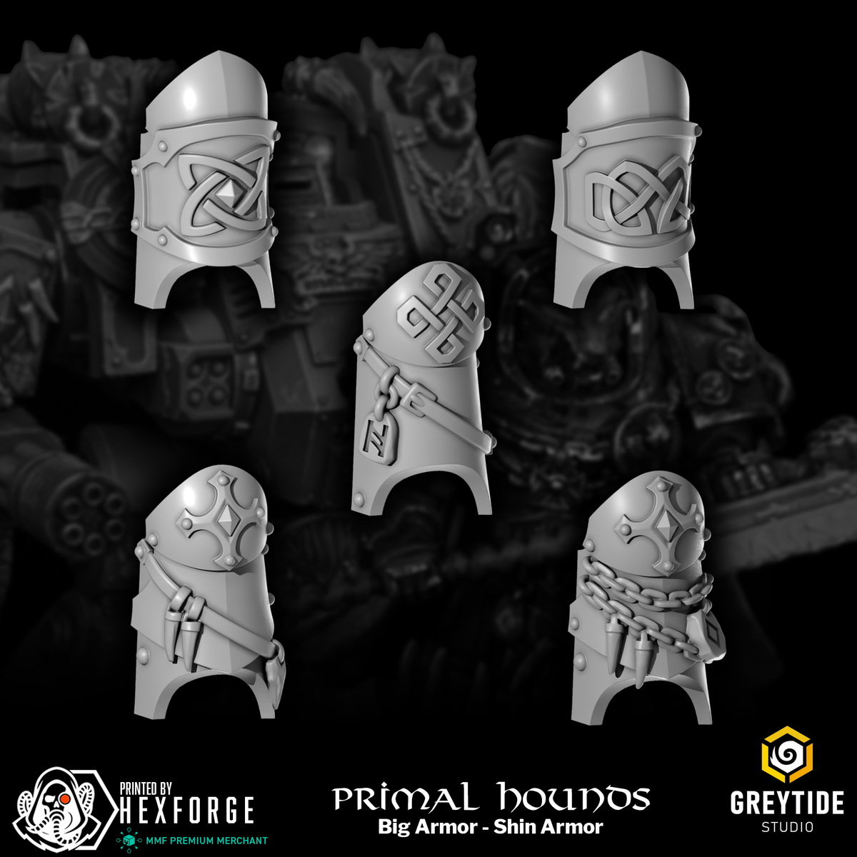 Primal Hounds - Big Armor - Shin Armor – Wargame Portal