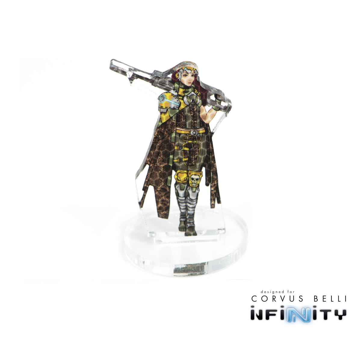 Infinity 3D Markers: Major Lunah (25mm Camo -3) – Wargame Portal