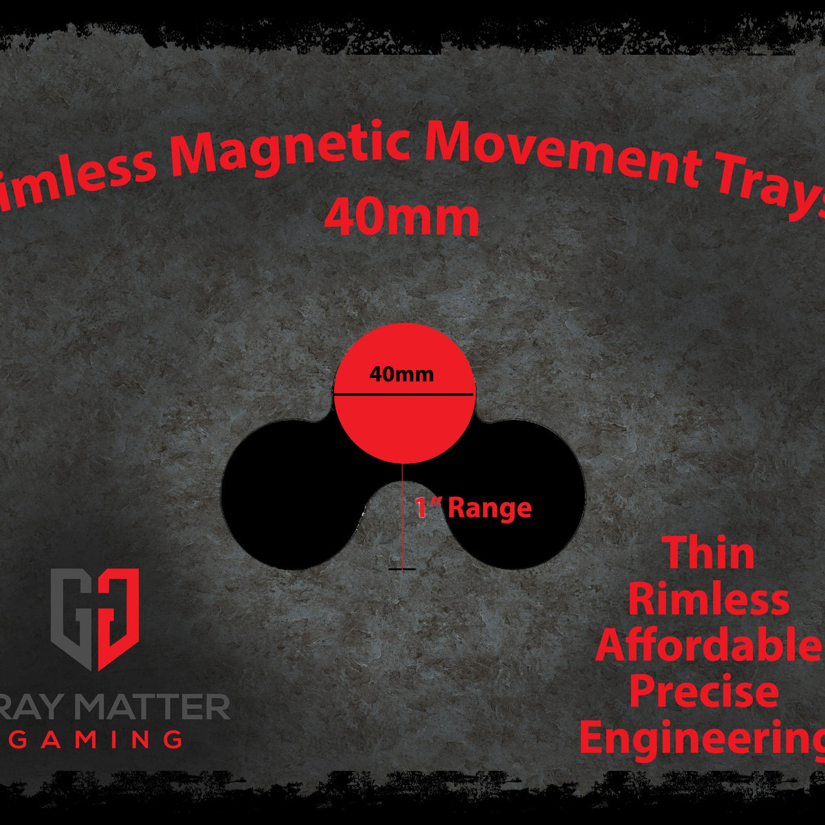 Horde Collection (Set of 5) 40mm Group Magnetic Movement Tray – Wargame ...