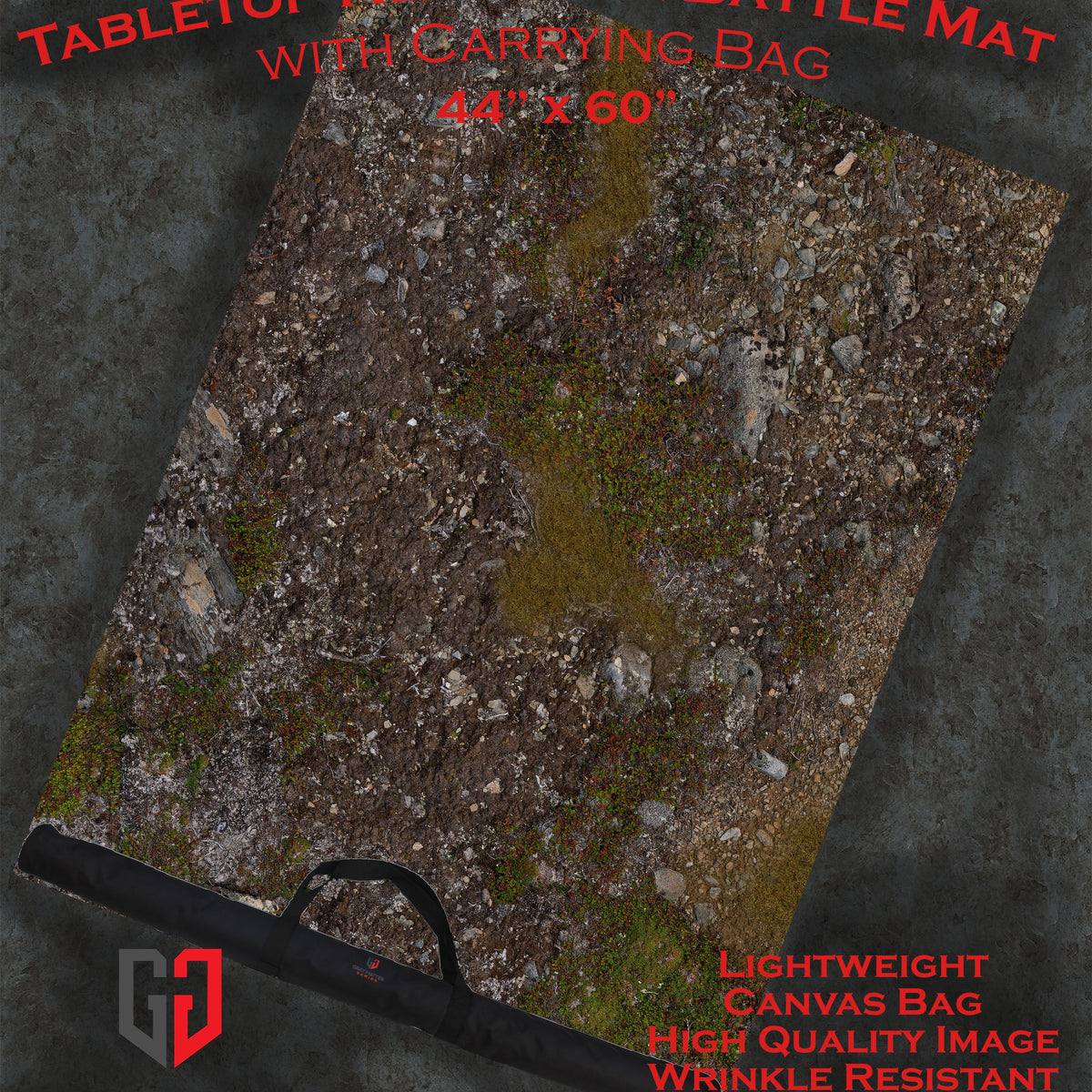 Muddy Battlefield - Neoprene Battle Mat - Warhammer, AoS, 40K, Kill Te ...