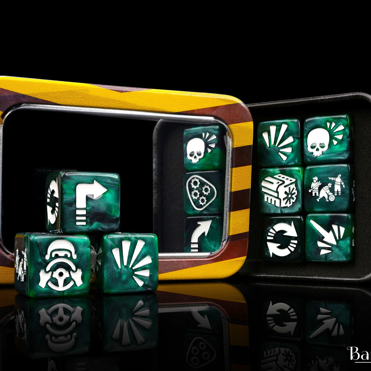 Vehicle Damage Dice Set - Green – Wargame Portal