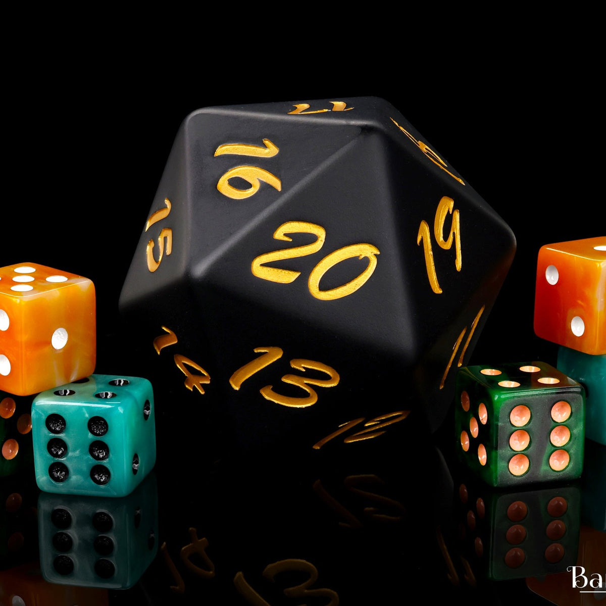 Big Ass Spindown D20 - Black Decay – Wargame Portal