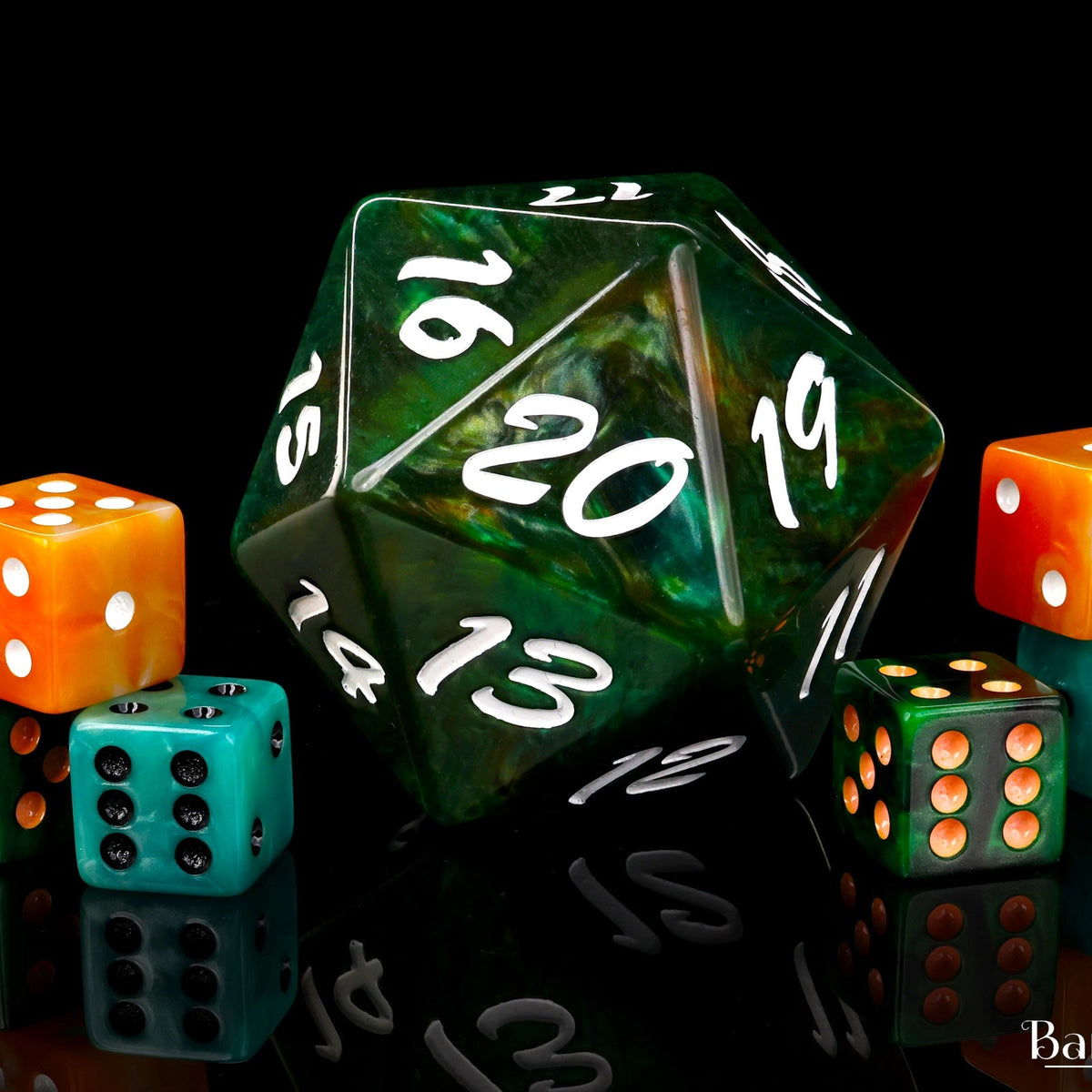 Big Ass Spindown D20 - Green Nature – Wargame Portal