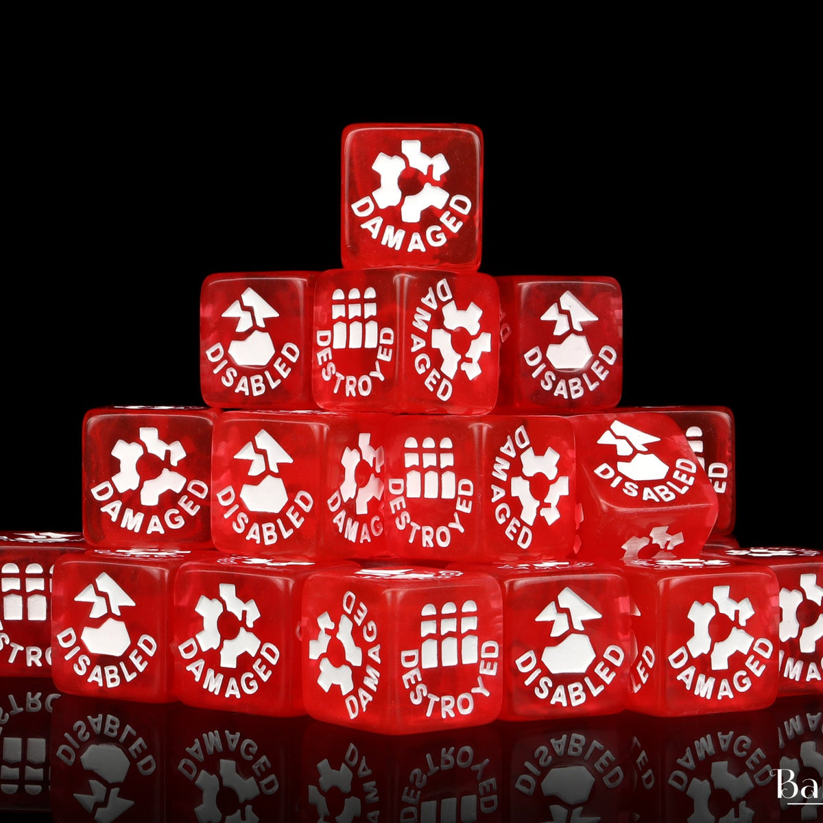 Red Vehicle Damage Dice - Legion Compatible – Wargame Portal