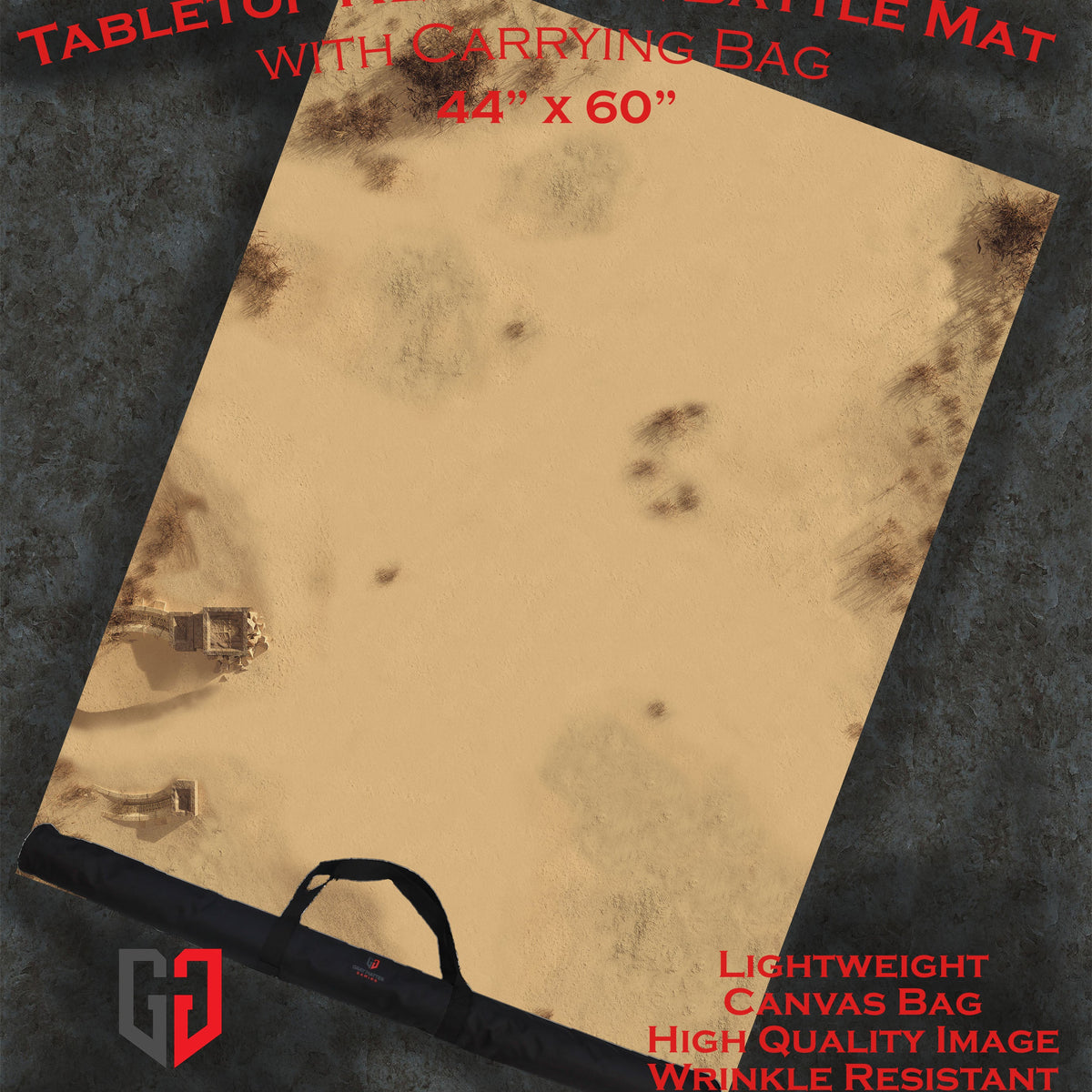 Sandy Dunes - Neoprene Battle Mat - Warhammer, AoS, 40K, Kill Team, MC ...