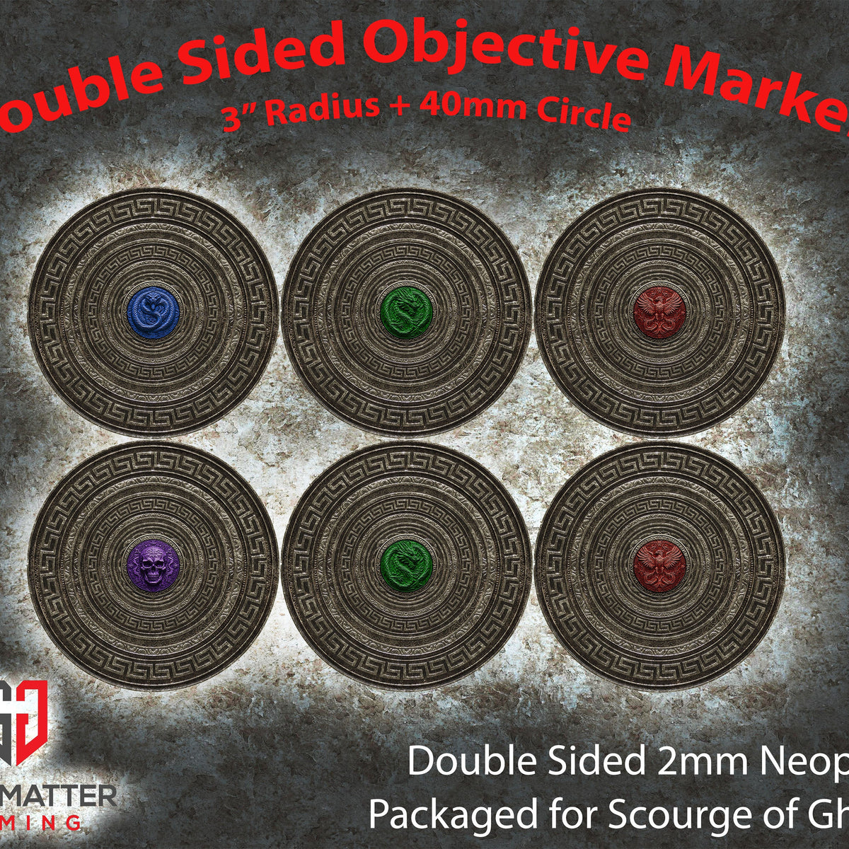 Double Sided Neoprene 7.57" Objective Markers - Scourge of Ghyran ...