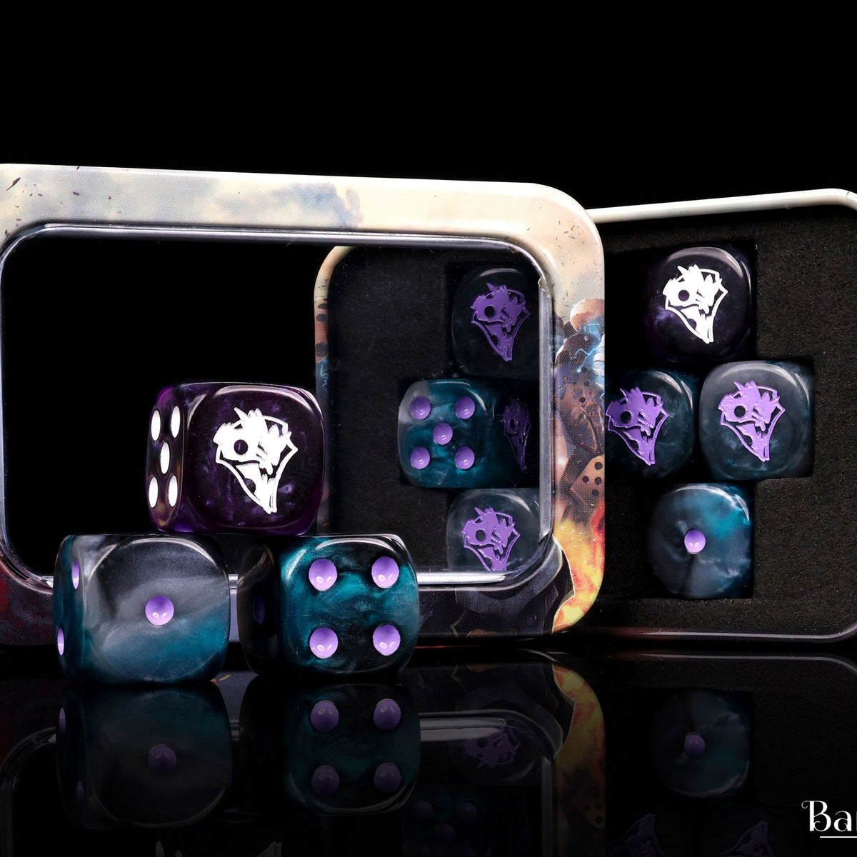 Warmachine: Khymaera Shadowflame Shard Official Dice Set – Wargame Portal