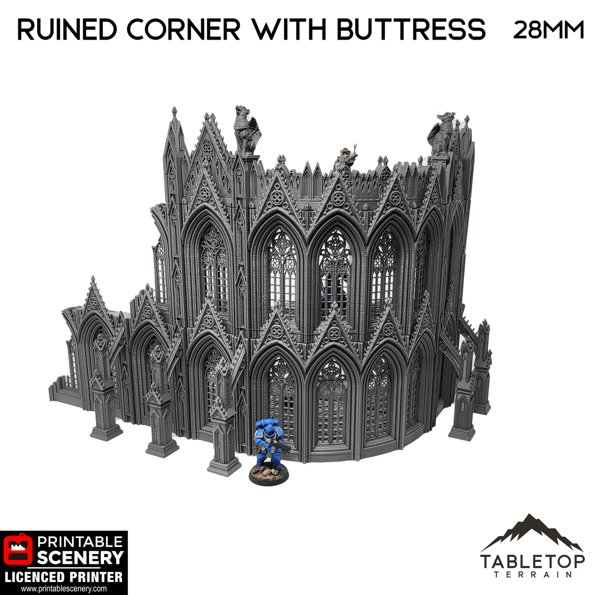 Ruined Corner with Buttresses - Openlock – Wargame Portal