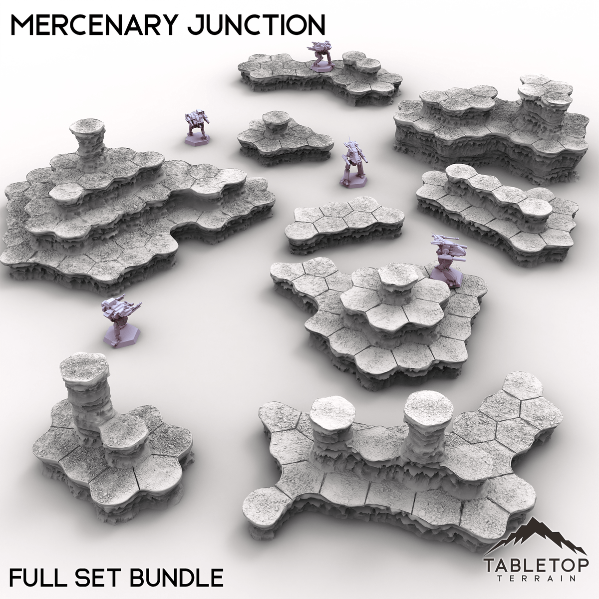HEXTECH Mercenary Junction Map Hill Sets-6mm – Wargame Portal