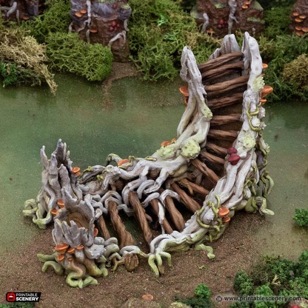 Gloamwood Fort and Stairs - The Gloaming Swamp – Wargame Portal