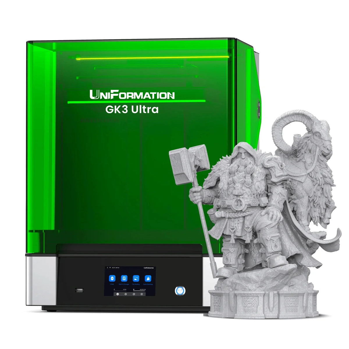 UniFormation GK3 ULTRA 16k SLA Resin Printer with HUGE 13.5" screen an ...